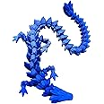 Amazon.com: MunnyGrubbers - XL 26" Crystal Dragon Fidget Toy - Heavy Duty - 3D Printed Flexible ...