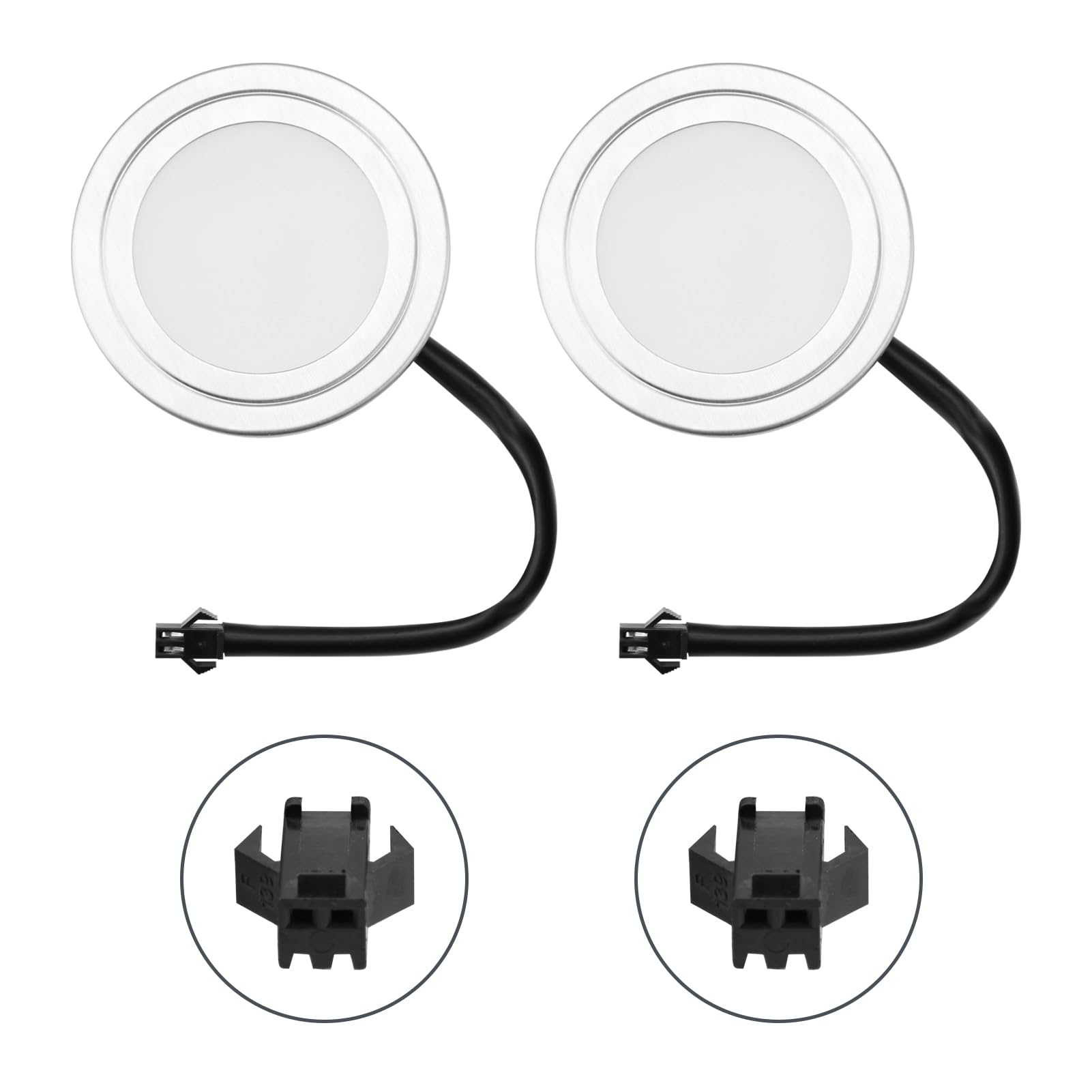 Yenblow 12V DC 1.5W Range Hood Lights with SM Socket, Hole Closet Stove ...