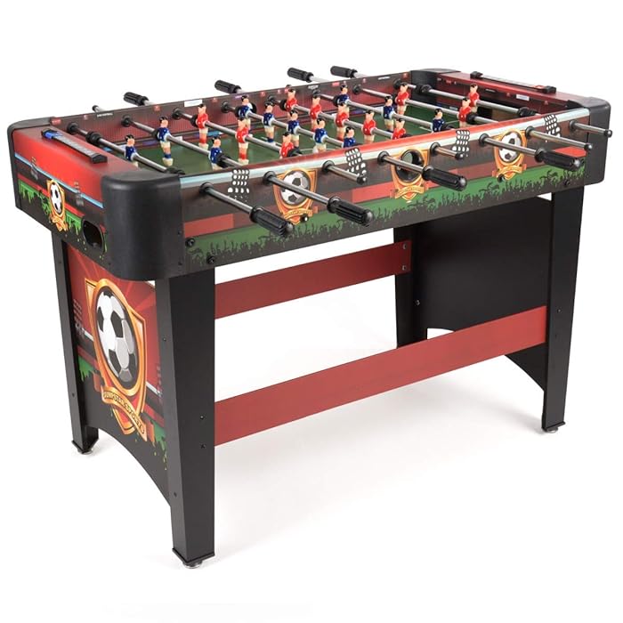 Buy JumpStar 4ft Stadium Football Table Full Size Tournament Design ...