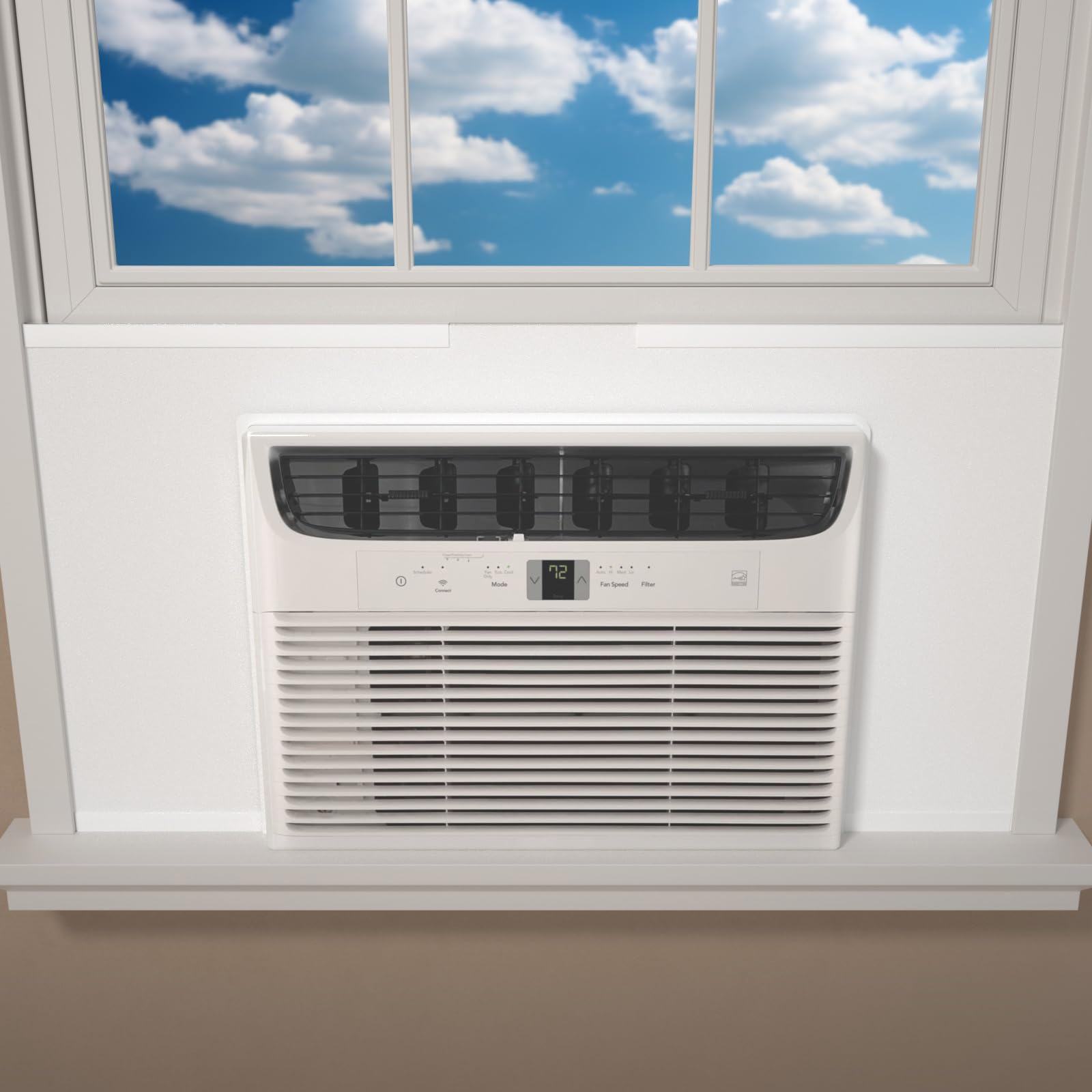 Window Air Conditioner, Side Insulated Foam Panel KT002WHITE, Summer ...