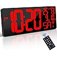 Amazon.com: Xflyee [Oversized] 18" Large Digital Wall Clock with Remote ...
