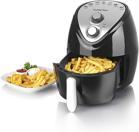 Amazon.de: GOURMETmaxx XL Heißluft-Friteuse, Frittieren ohne Fett, 5 ...