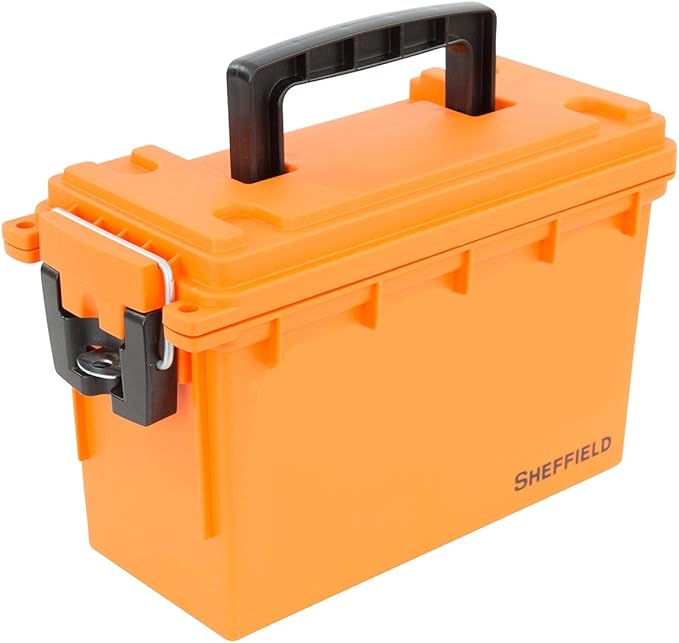 Sheffield Plastic Field Utility Boxes, 30 Caliber Ammo Storage Can ...