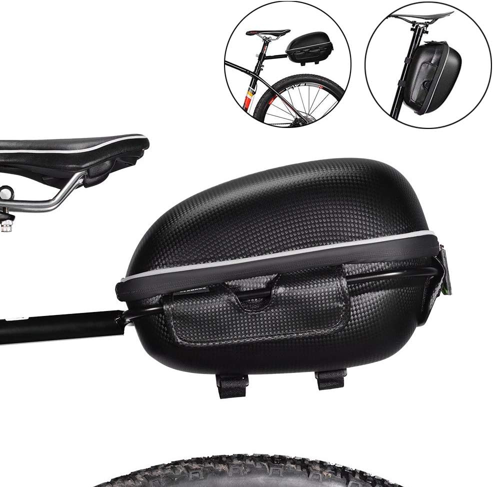 ROCKBROS Bicycle Saddle Bag Waterproof Hard Shell Bike Bag for Saddle ...