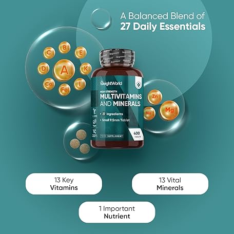 Mua Multivitamin Tablets for Women & Men - 27 Essential Nutrients - 400 Small Tablets - 1+ Year ...
