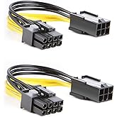 Amazon.com: GINTOOYUN 2-Pack PCIE 6 Pin Male to 8 Pin (6+2) Male GPU ...