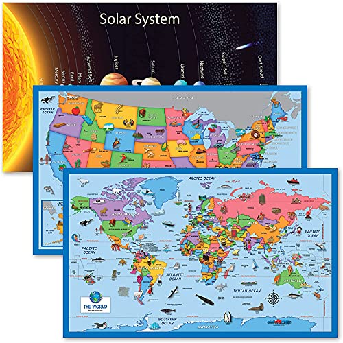 Palace Learning 3 Pack - Solar System Poster for Kids [Long ...
