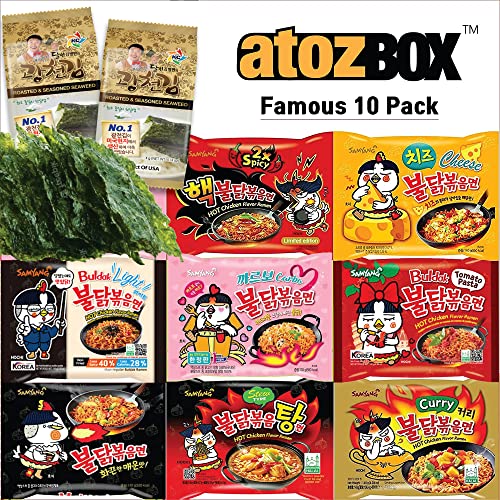10pack Multi Flavor Samyang Buldak Extreme Spicy Ramen with 2pack ...