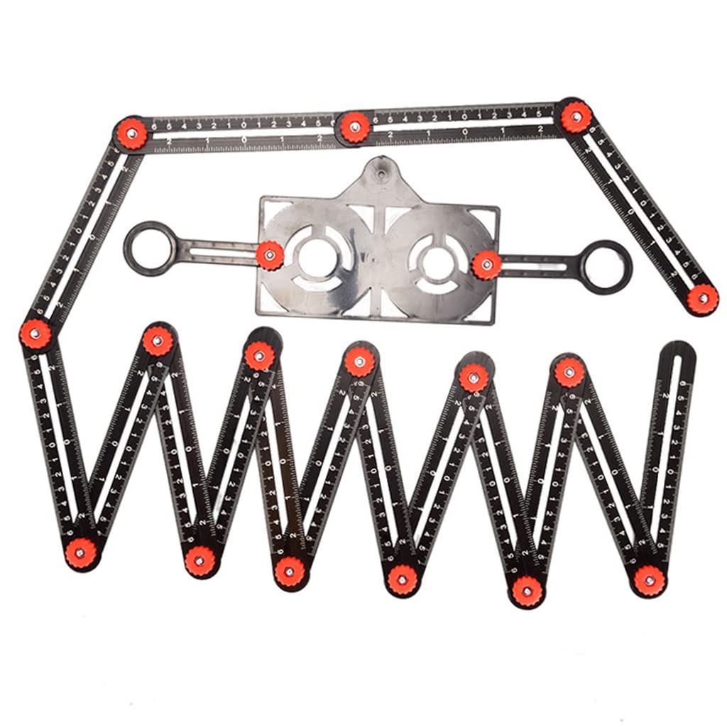 Mua XIMING Multi Angle Measuring Ruler Aluminum Alloy Template Tool Measuring Tool for Puncher ...