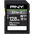 Amazon.com: PNY 128GB Elite-X Class 10 U3 V30 SDXC Flash Memory Card - 100MB/s, Class 10, U3 ...