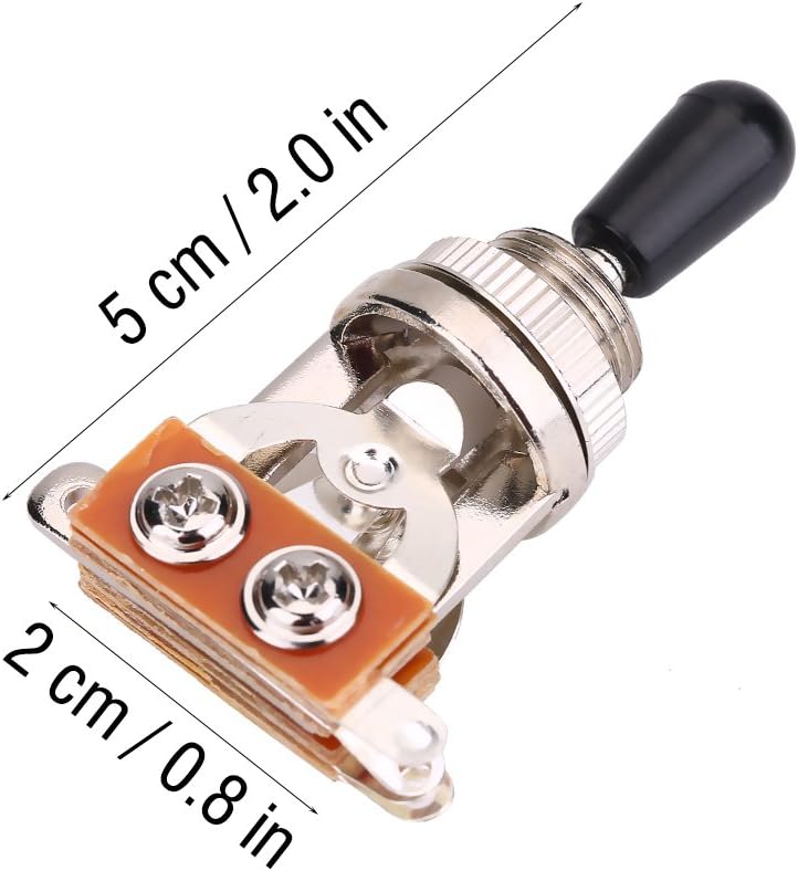Guitar 3 Way Toggle Switch, Metal Pickup Selector Toggle Switch with ...