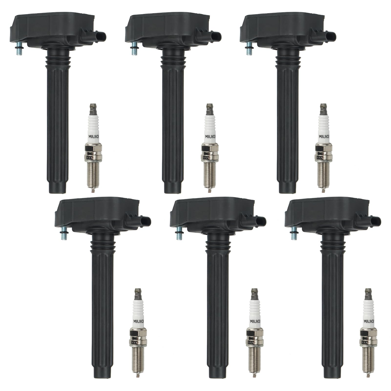 Ignition Coil Pack + Iridium Spark Plugs for 2017-2021 Chrysler ...