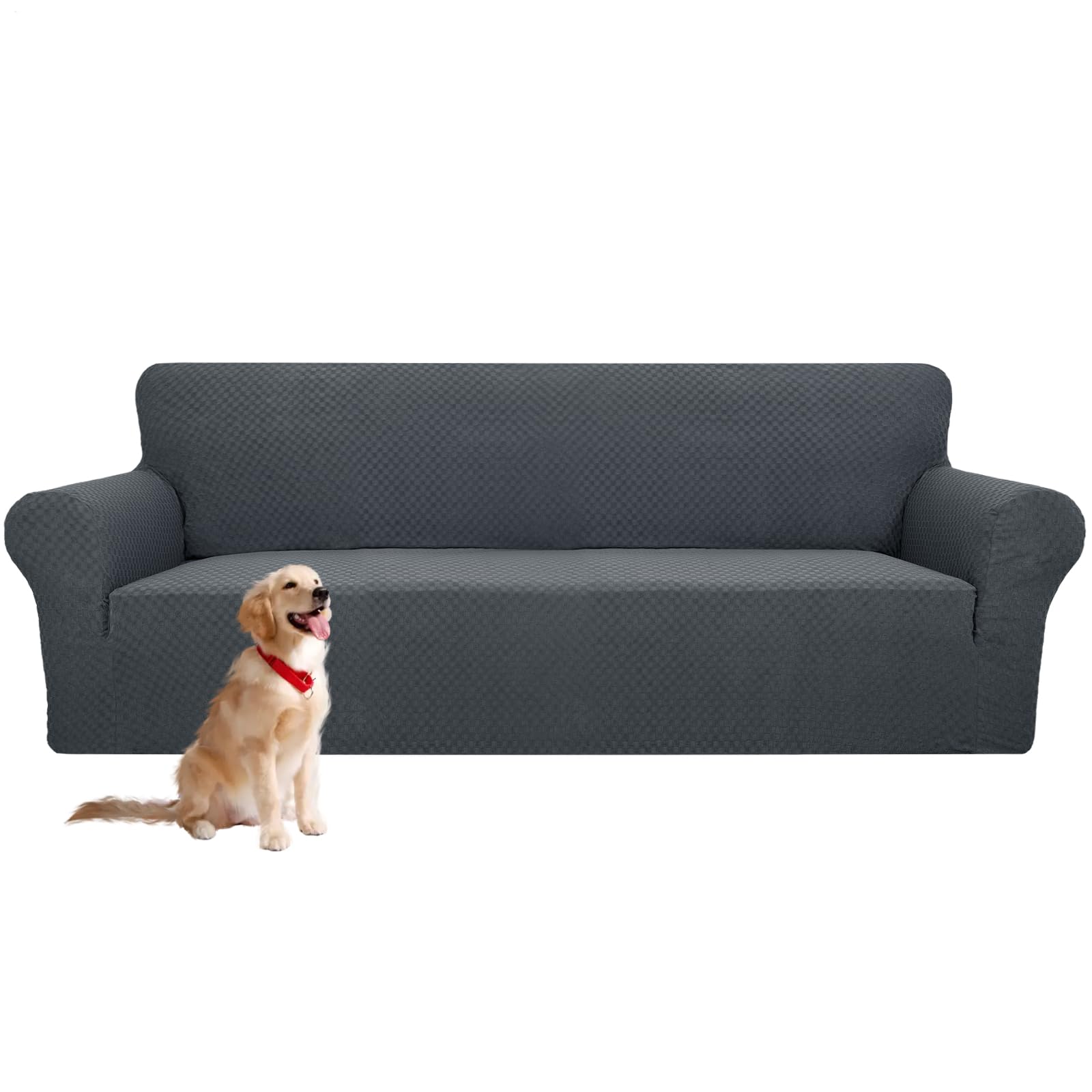 YEMYHOM Couch Cover Latest Jacquard Design High Stretch Extra Large ...