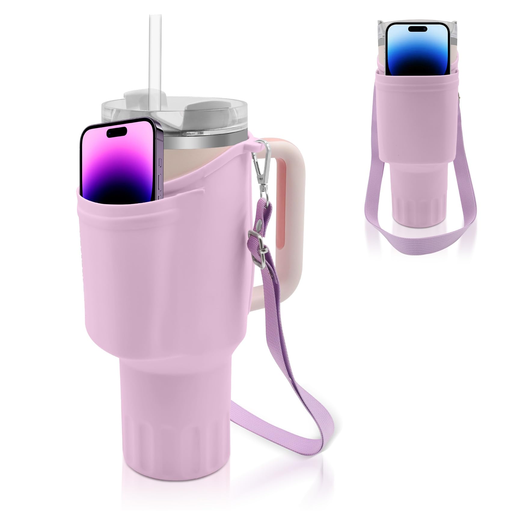 Silicone Boot for Stanley Cup 40 oz Tumbler with Handle, Silicone Water ...