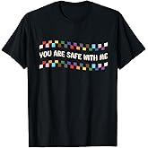 Amazon.com: You Are Safe With Me Pride Subtle Ally LGBTQ Gay ...