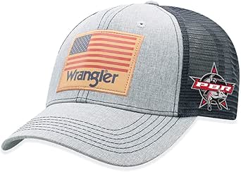 Wrangler PBR - Gorra de béisbol con diseño de bandera estadounidense ...