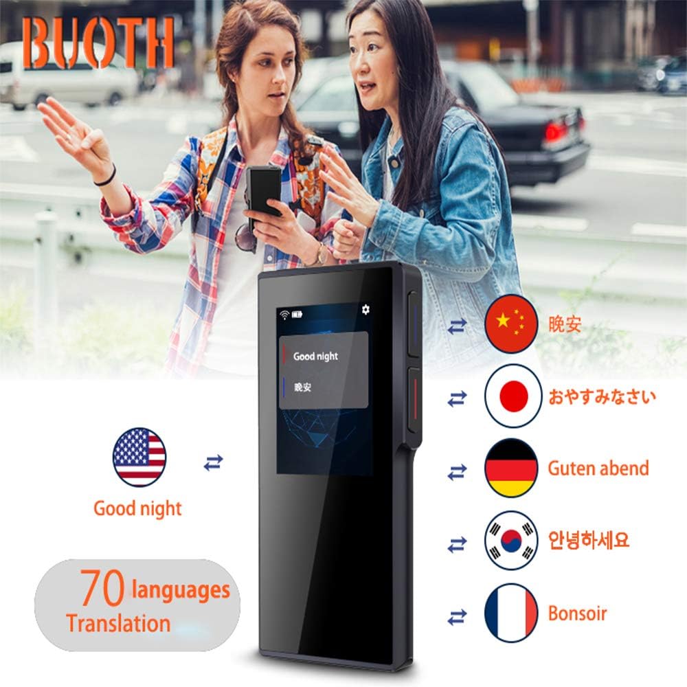 Buoth AI Smart Language Translator Device with 2.4 Inch High Definition ...