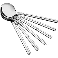 Doryh 12 Pieces Round Soup Spoons, Stainless Steel : Amazon.ca: Home