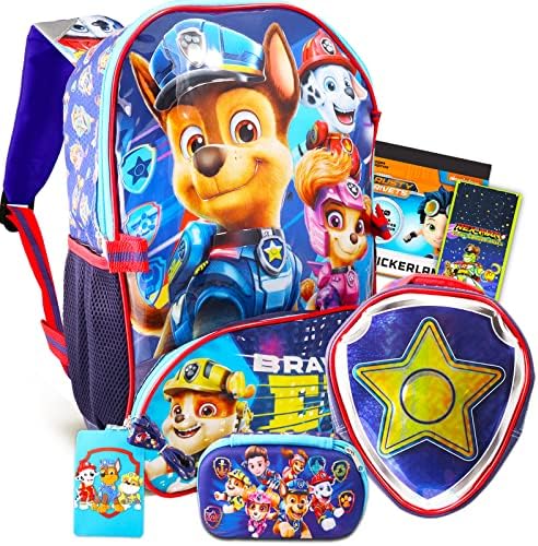 Nick Shop Paw Patrol Backpack and Lunch Box Set for Kids - Bundle with ...