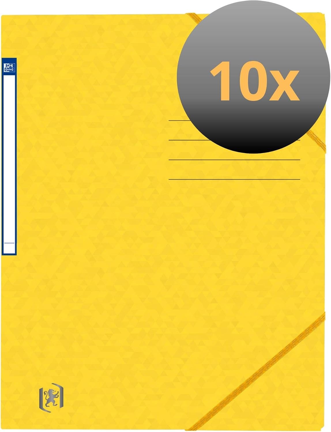 Oxford 10 x A4 Yellow Cardboard Corner Folders Without Flaps – BigaMart