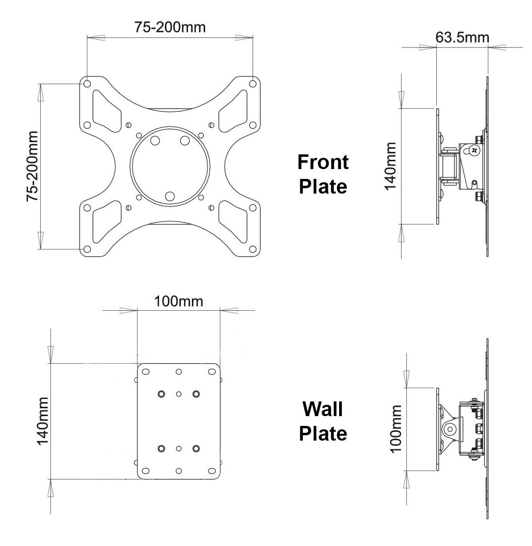 Arredamento per sistemi Home Theater Ultra Slim Design Will Adapt VESA ...