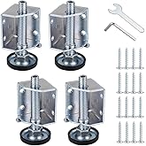 OwnMy Heavy Duty Adjustable Leveling Feet Hexagon Nuts Lock Furniture ...