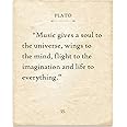 Amazon.com: Plato - Music Gives A Soul To The Universe - 11x14 Unframed ...