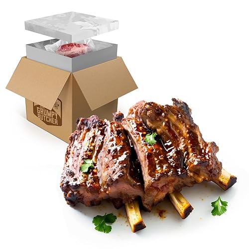Grumpy Butcher Wagyu Beef Short Ribs, 1.5 lb each, 4 pack| Fully Cooked ...