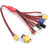 Amazon.com: RC Lipo Battery Charger Adapter Connector Splitter Wire 10 ...
