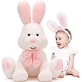 Amazon.com: MorisMos Large Bunny Stuffed Animal 31.5'' Giant Stuffed ...