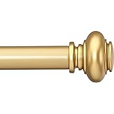 Amazon.com: TANGWIN 2 Pack Gold Curtain Rods 48 to 84 Inch,1 Inch Heavy ...