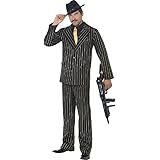 Adult Mens 1920s Gangster Gangsta Bugsy Malone Great Gatsby Fancy Dress Costume Outfit (Medium ...