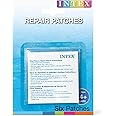 Amazon.com: Intex Wet Vinyl Plastic Repair Patch. 6 Count : Patio, Lawn ...