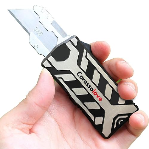 Caressolove Automatic Utility Knife Push Button, Best Aluminum Alloy ...