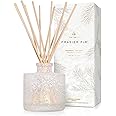 Amazon.com: Thymes Frasier Fir Flocked Petite Reed Diffuser – Home Fragrance Diffuser Set with ...