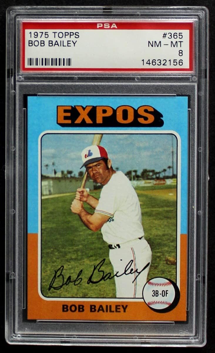 Amazon.com: 1975 Topps # 365 Bob Bailey Montreal Expos (Baseball Card ...