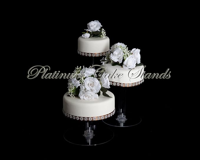 Amazon.com | 3 Tier Cascade Wedding Cake Stand XL (STYLE R304): Cake Stands