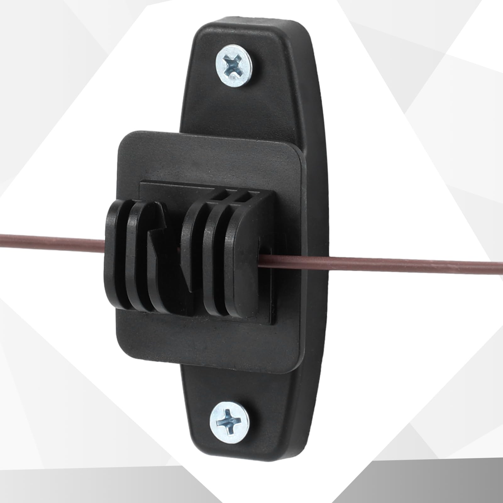 Pushglossy 50 Pcs Electric Wire Fence Insulators Electric Black Fence ...