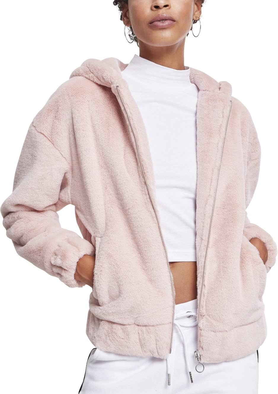 Urban Classics Damen Ladies Teddy Jacket Jacke: Amazon.de: Bekleidung