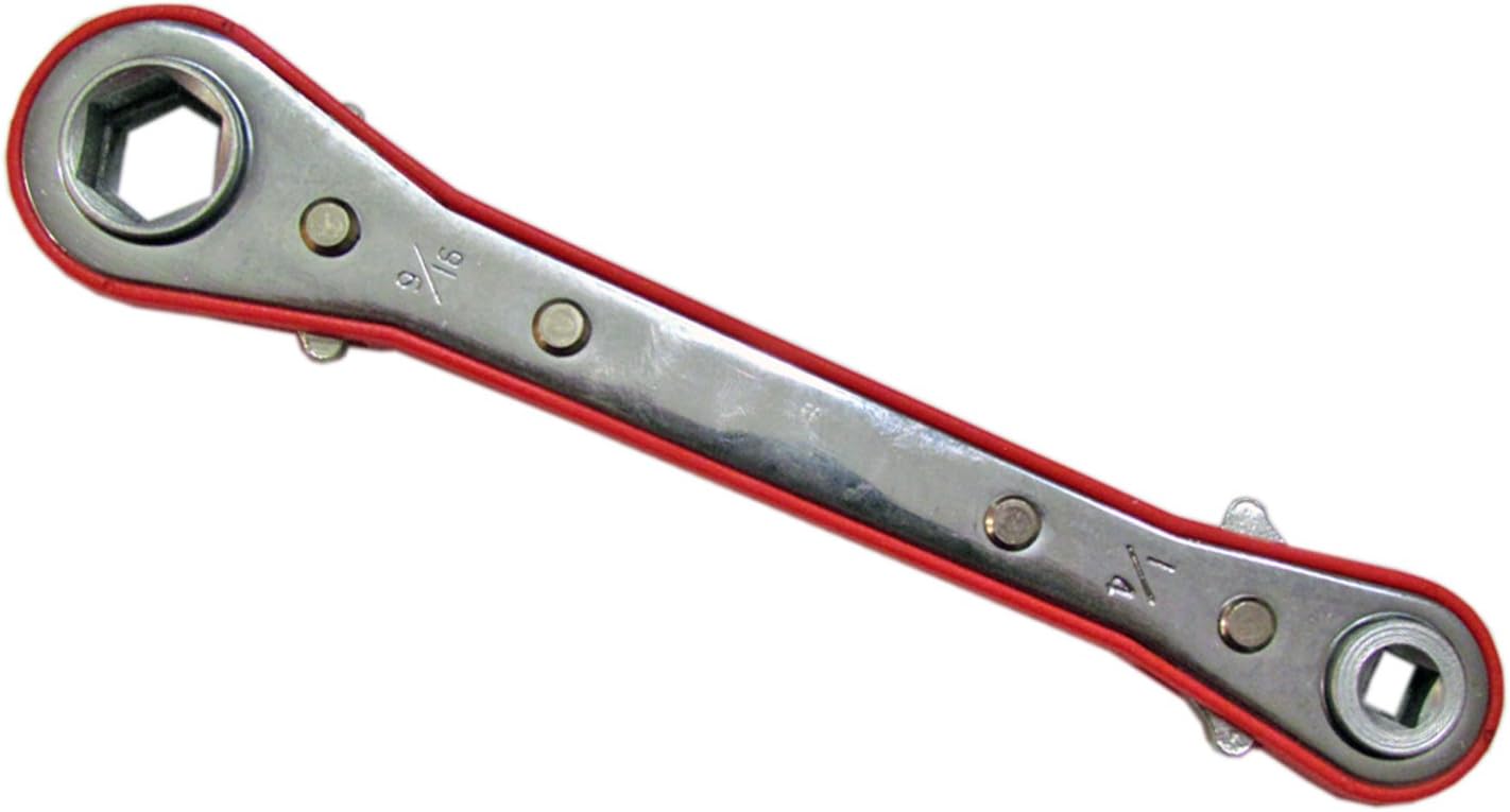 Refrigeration Ratchet Wrench 4 Sizes. 3/16" 1/4" 1/2 & 9/16" CT-123 ...