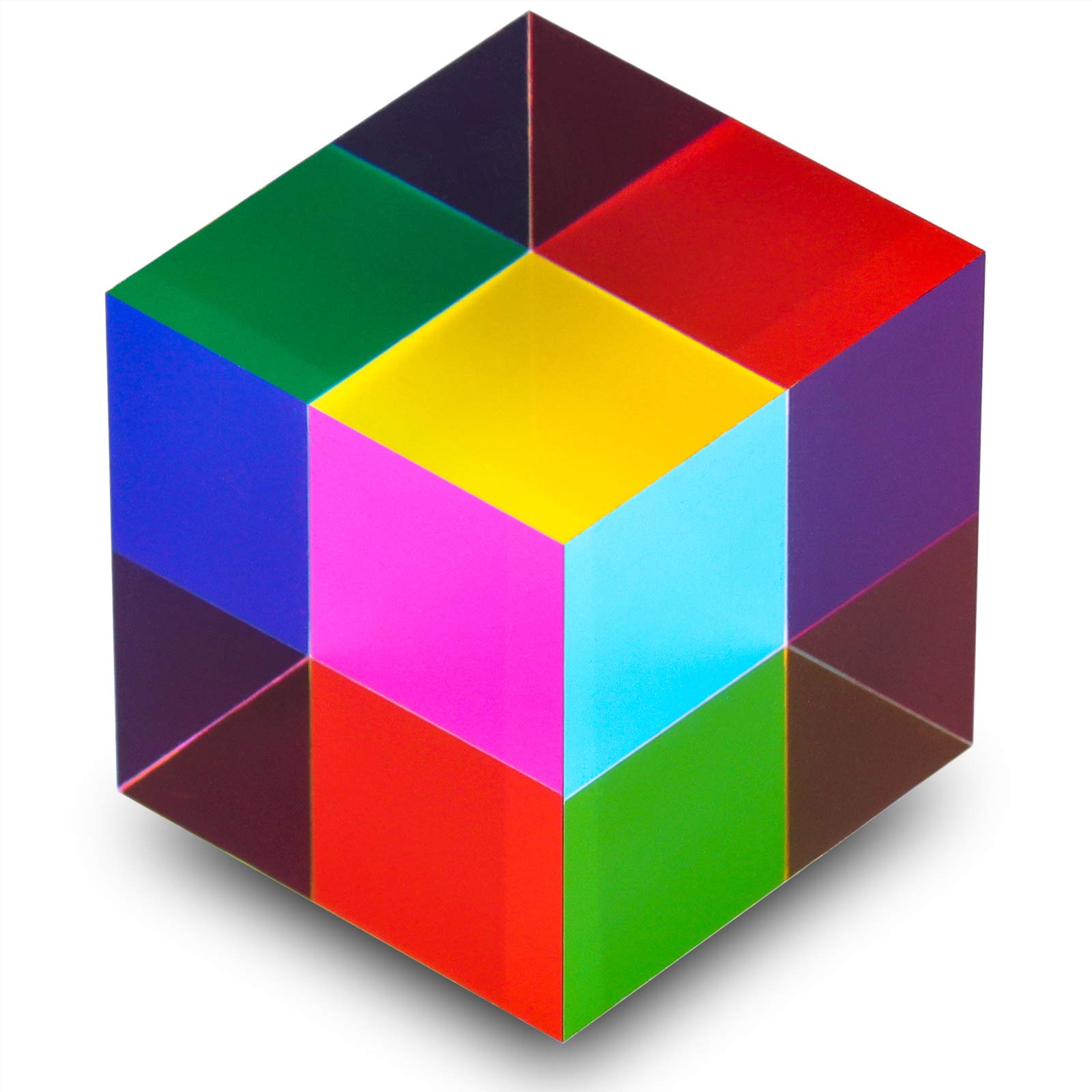 Mua Mixing Color Cube, 50mm (2 inch) Colorful Acrylic Cube Prism for ...