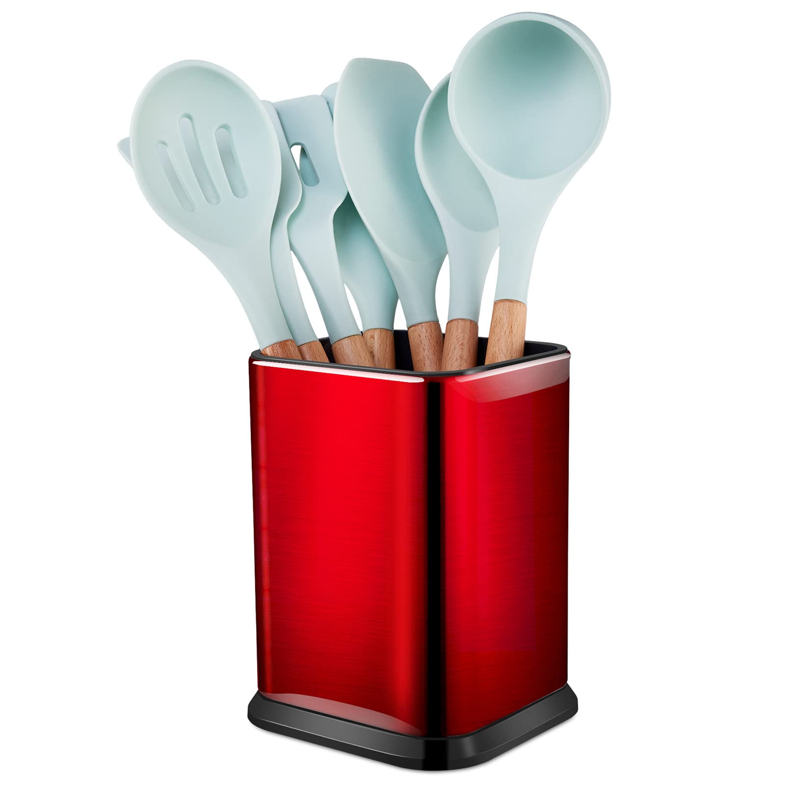 RedCall Stainless Steel Kitchen Utensil Holder for Countertop, Spoon ...