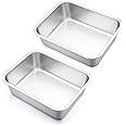 Amazon.com: Lasagna Pan Set of 2, E-far Rectangular Deep Cake Baking ...