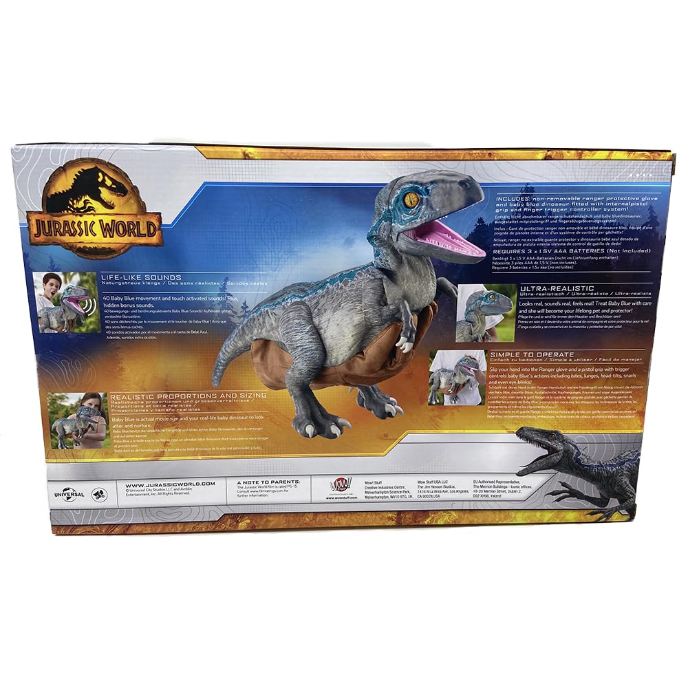 Mua WOW! STUFF - Jurassic World REAL FX Baby Blue Dinosaur Toy, Hyper ...