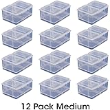 Amazon.com: ZIIYAN Set of 12 Plastic Desktop Stackable Modular Craft ...