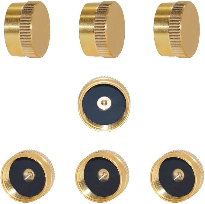 Amazon.com : Beduan Solid Brass Refill 1 LB Propane Cylinder Cap ...