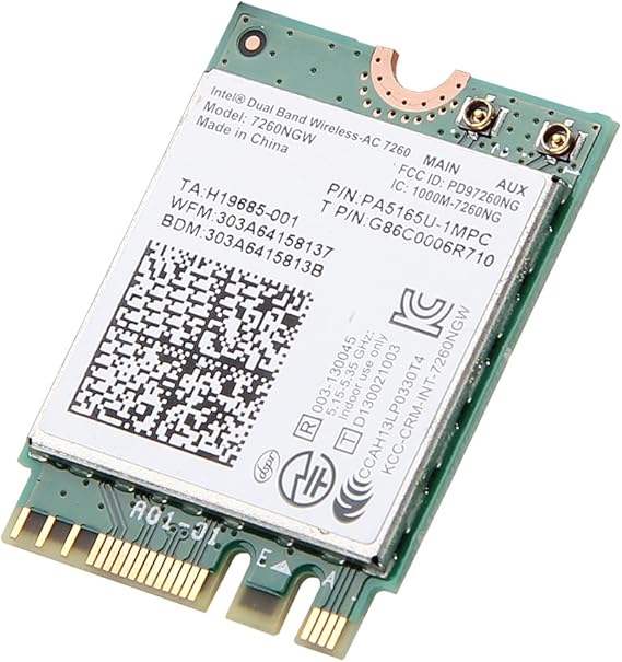 Intel Dual Band Wireless-ac 7260 7260ngw Ngff Pcie Bluetooth Bt ...