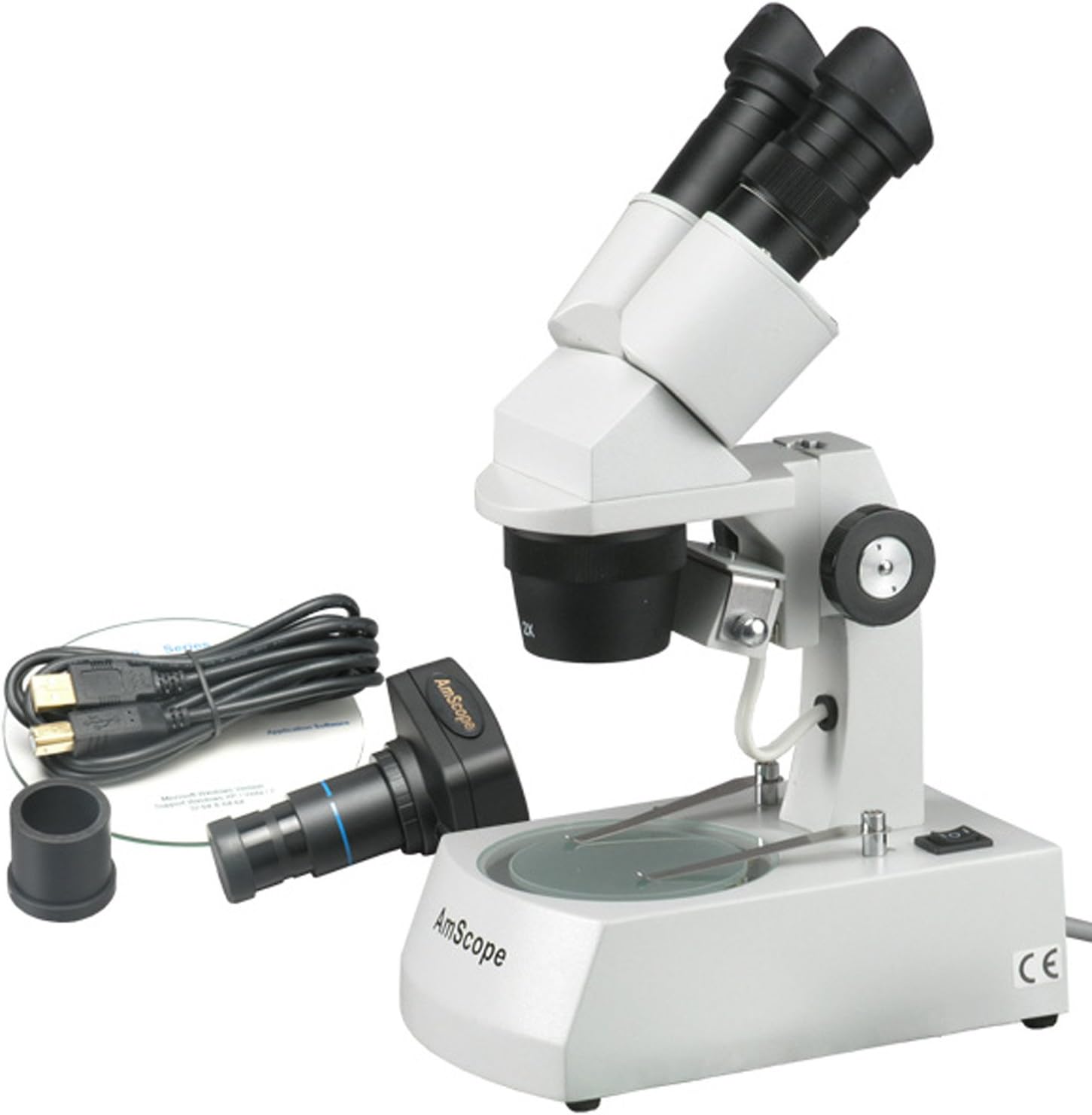 AmScope se306-az-p Digital Binocular Microscopio Estéreo, WF10 x y Wf20 ...