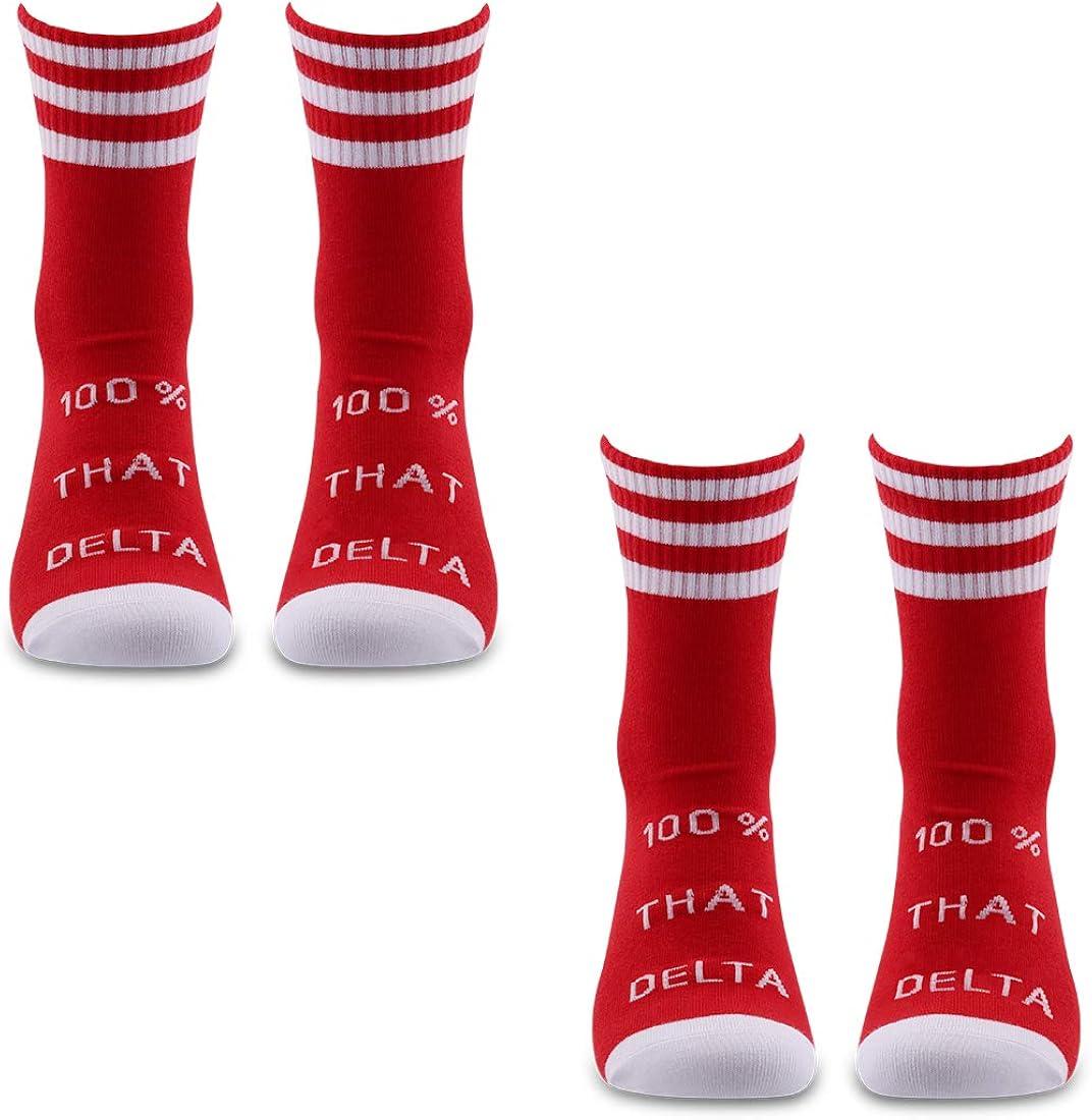 JXGZSO Delta Sigma Theta Sorority Socks 100% That Delta Socks 1913 ...