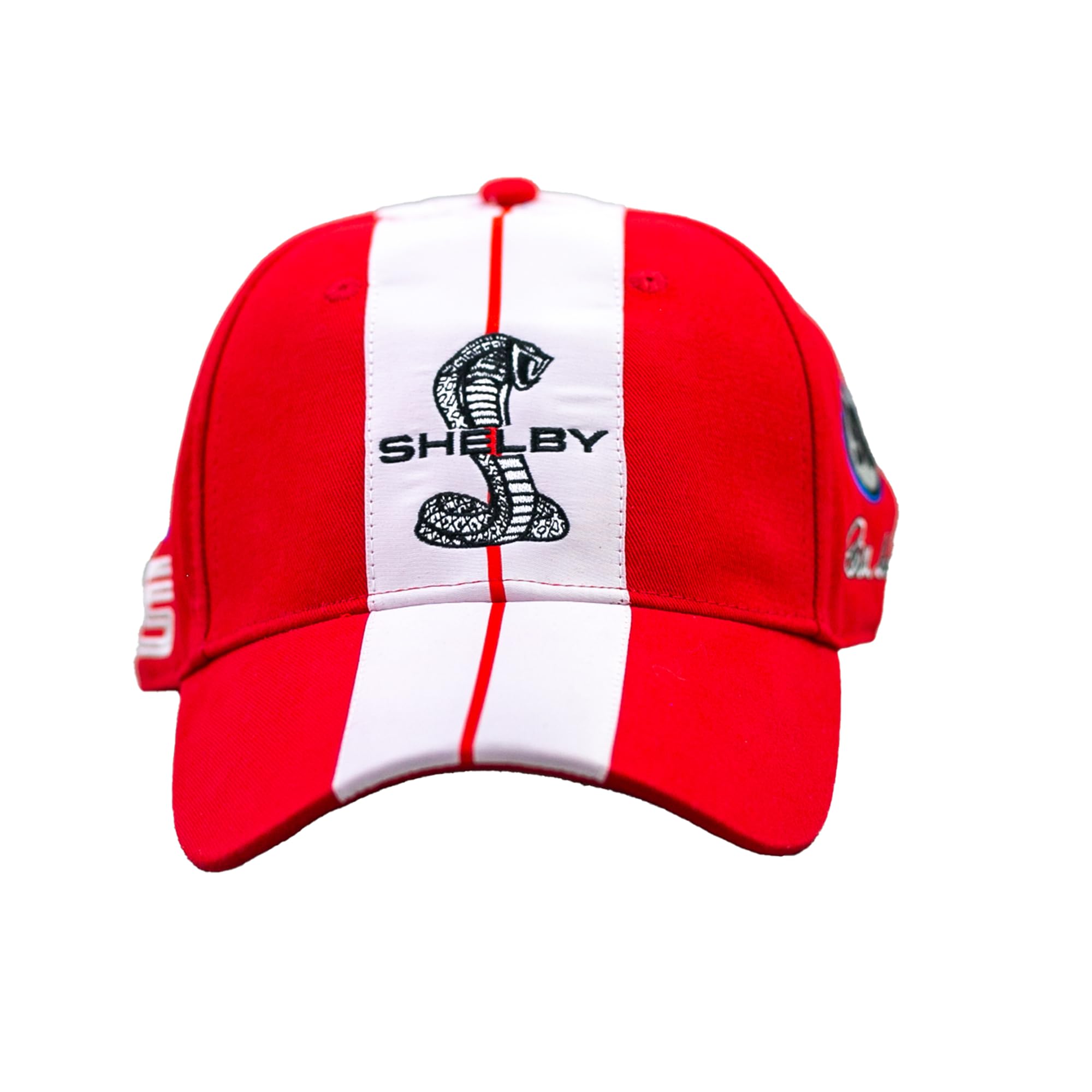 Mua Shelby Super Snake Red Cap Hat | Two Stripe Shelby Cobra Design ...